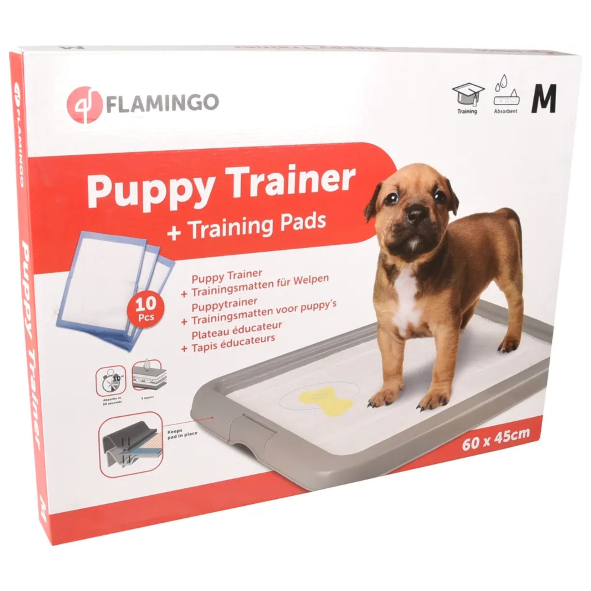Flamingo Puppy Trainer + Pads - kuweta dla psa do nauki czystości + 10 ...