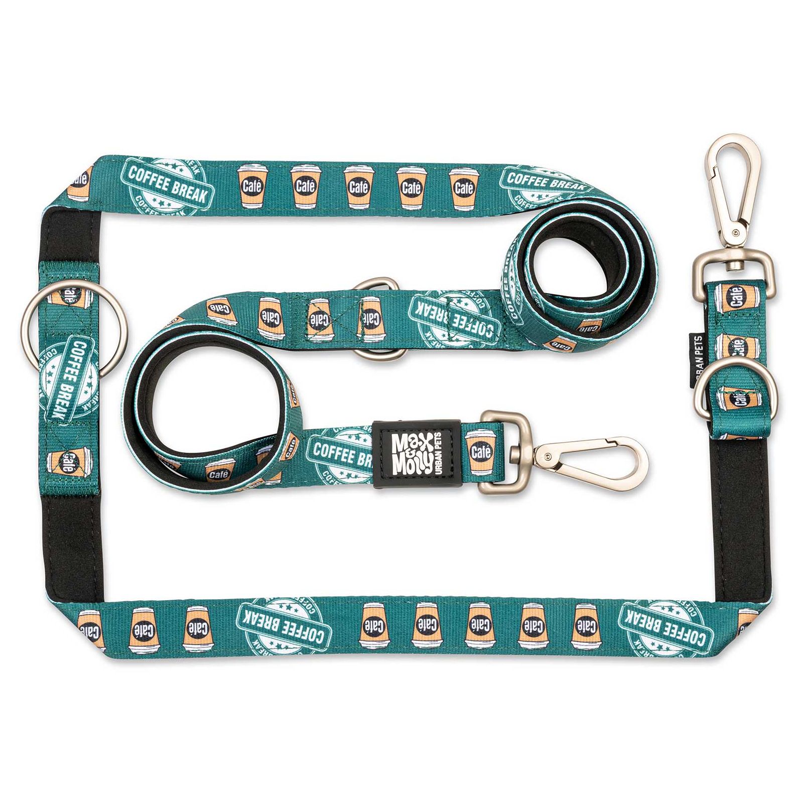 Max&Molly Multi-Leash Coffee Break - smycz przepinana dla psa, ciekawy ...