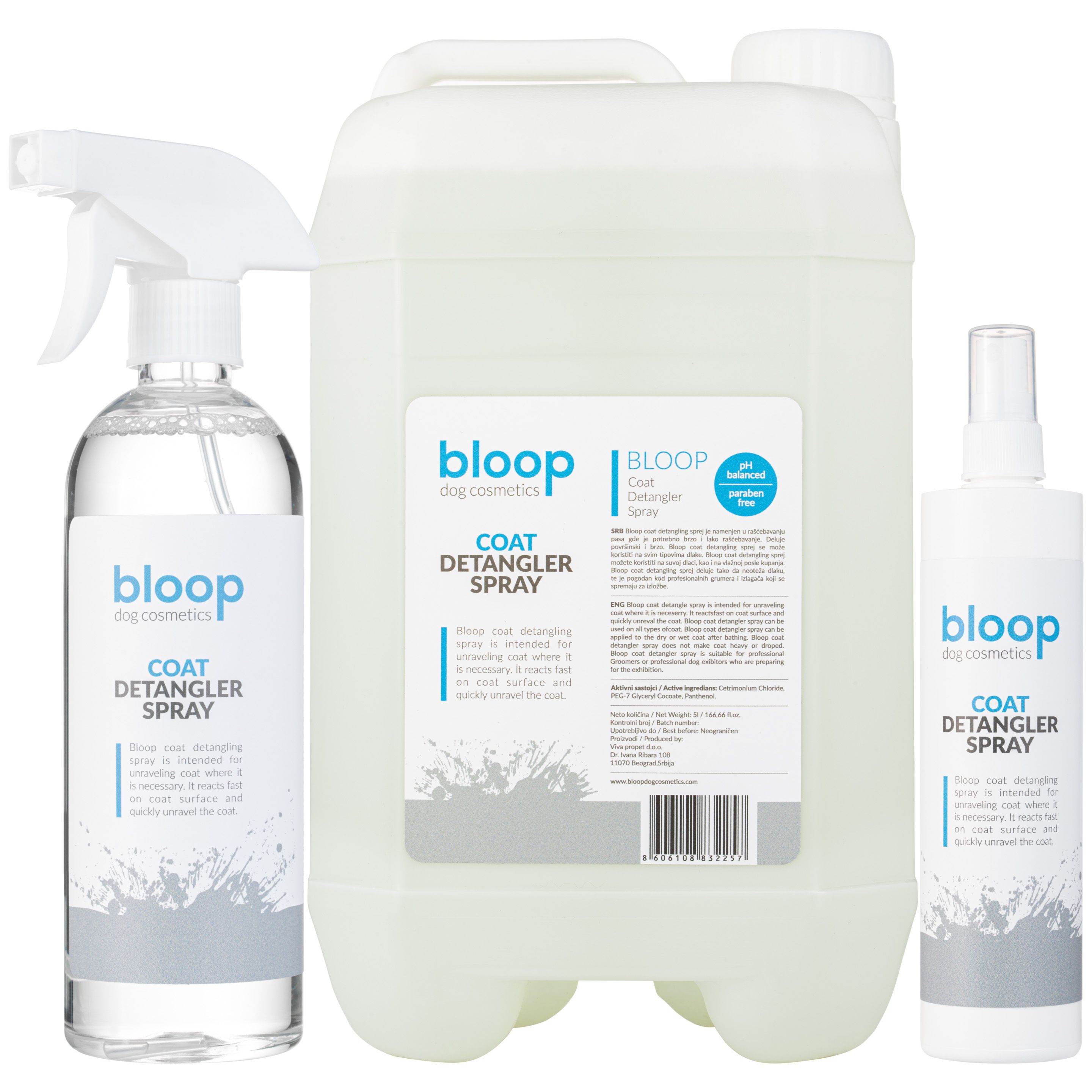 Bloop Coat Detangler Spray - preparat ułatwiający rozczesywanie sierści ...