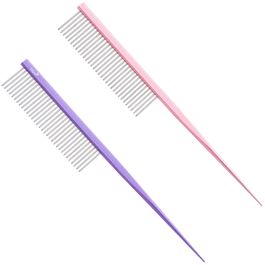 Blovi Rat Tail Comb Medium 18 cm - metalowy grzebień ze szpikulcem, ze ...